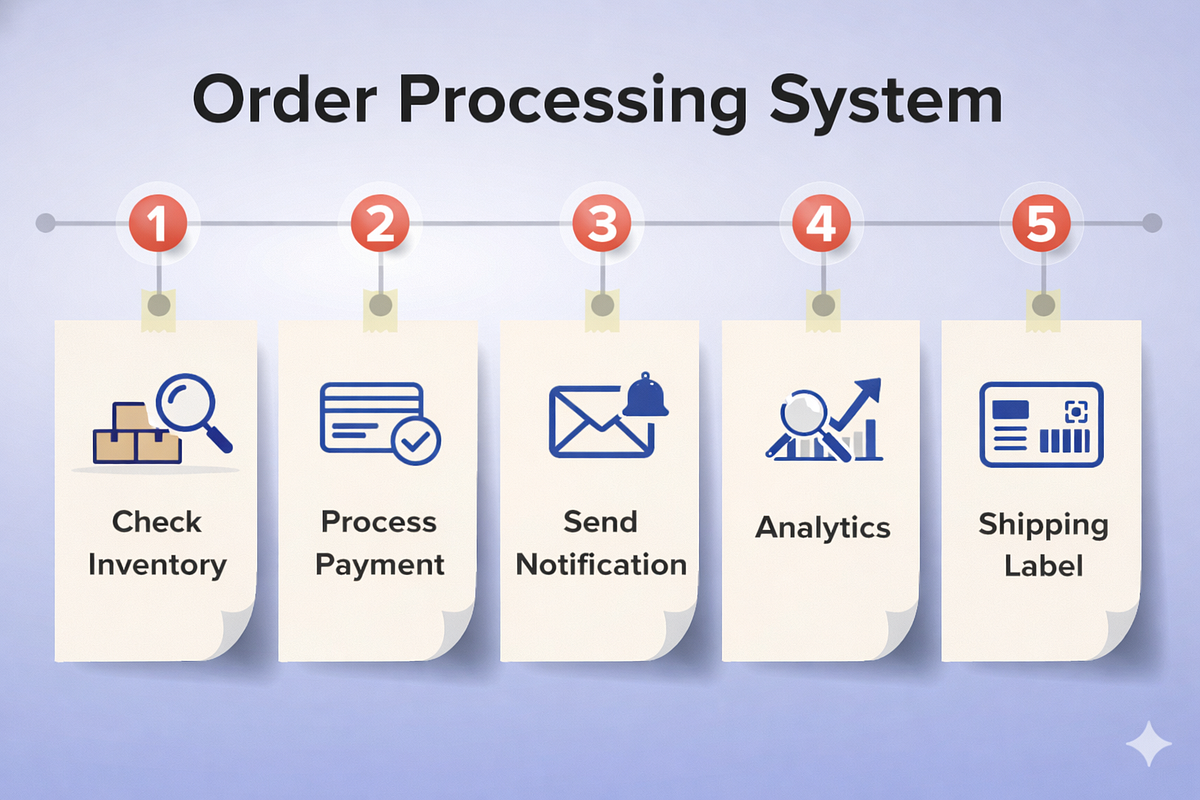 AWS Step Functions: Build an Order Processing System | by Pankaj ...