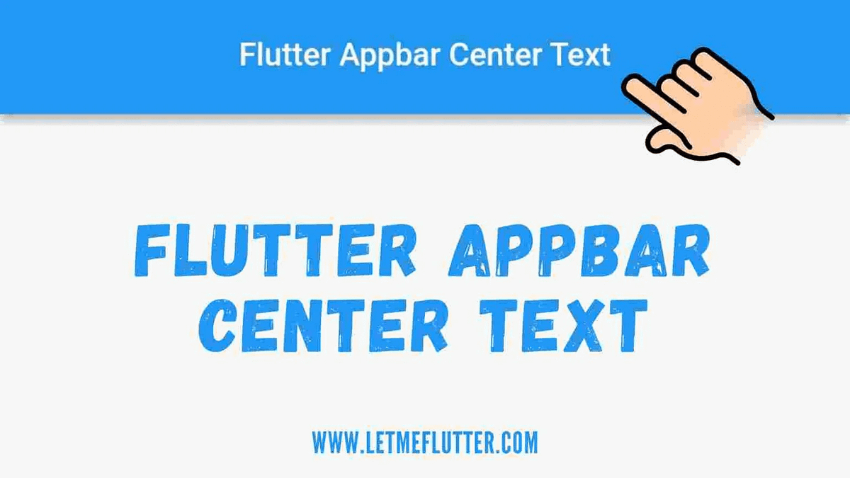 How To Set Flutter Appbar Center Text | by Zeeshan Ali | Medium