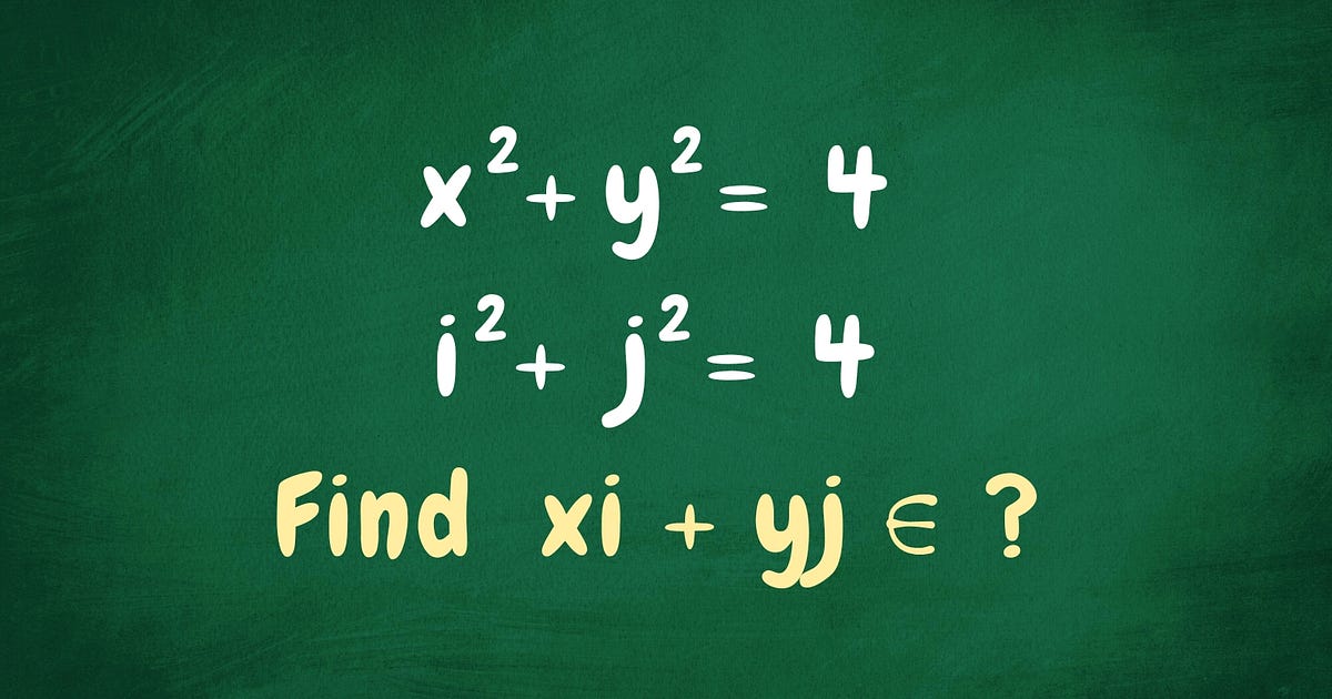 Simple Math Problem with Surprising Solutions | by Tanay Sarin | Puzzle ...