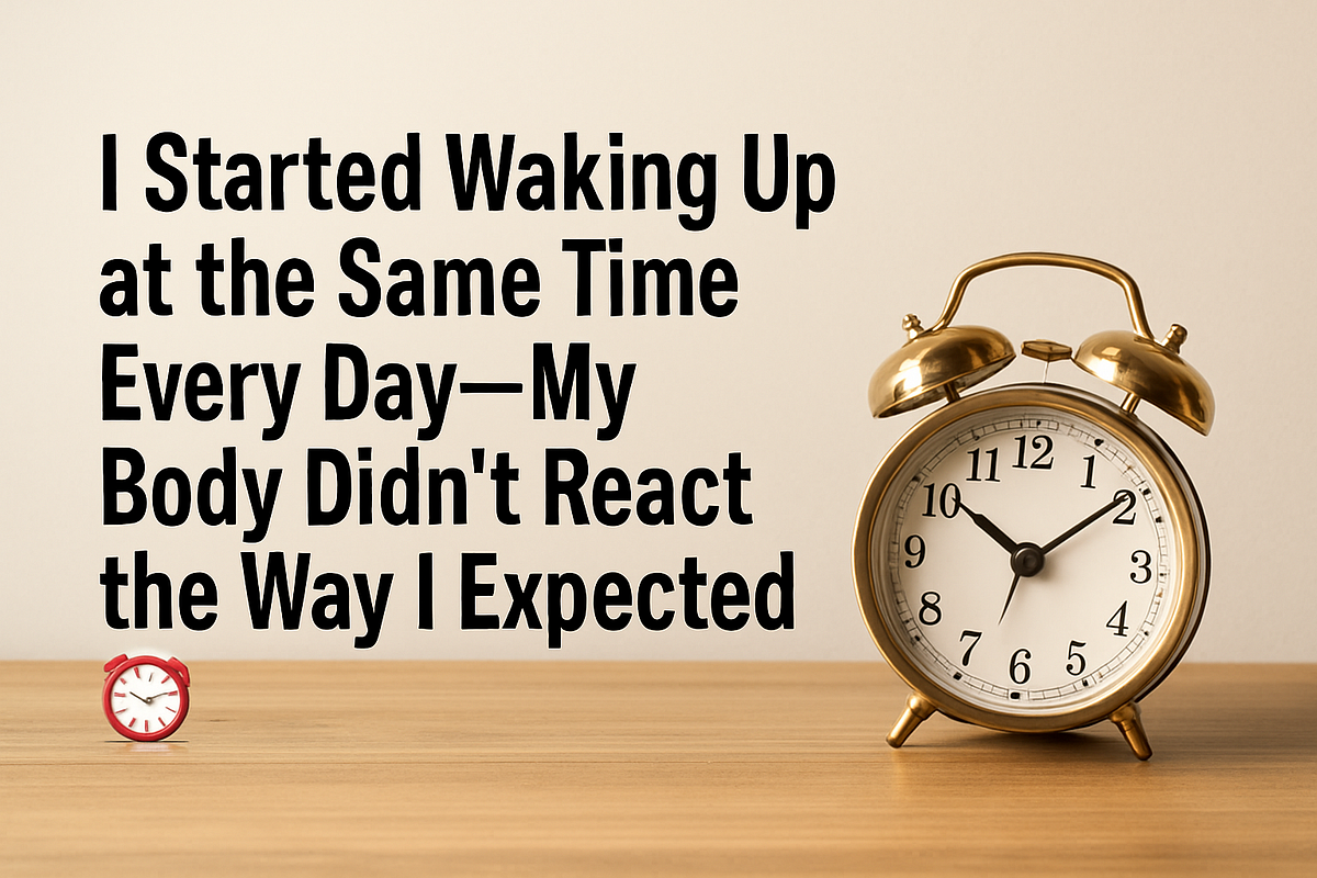 aaI Started Waking Up at the Same Time Every Day — My Body Didn’t React ...