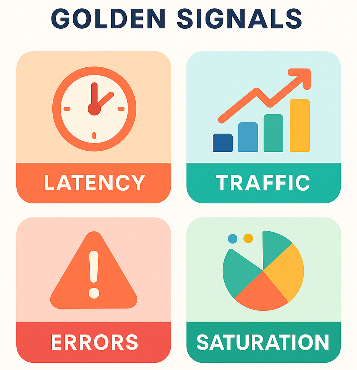 📘 Day 3 — Golden Signals (Latency, Traffic, Errors, Saturation) | by ...