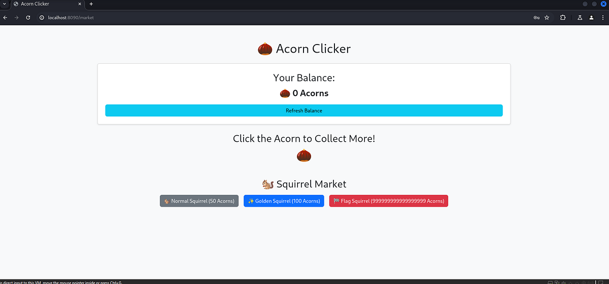 Acorn Clicker (squ1rrel 2025 CTF) Writeup | by Emirhan Sevmez | Apr ...