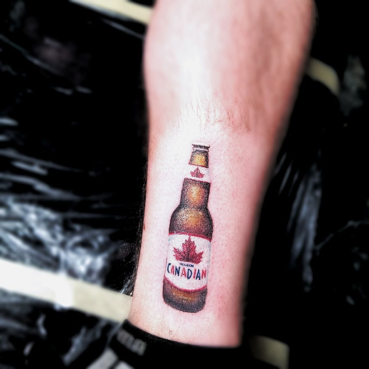 Beer Bottle Tattoo