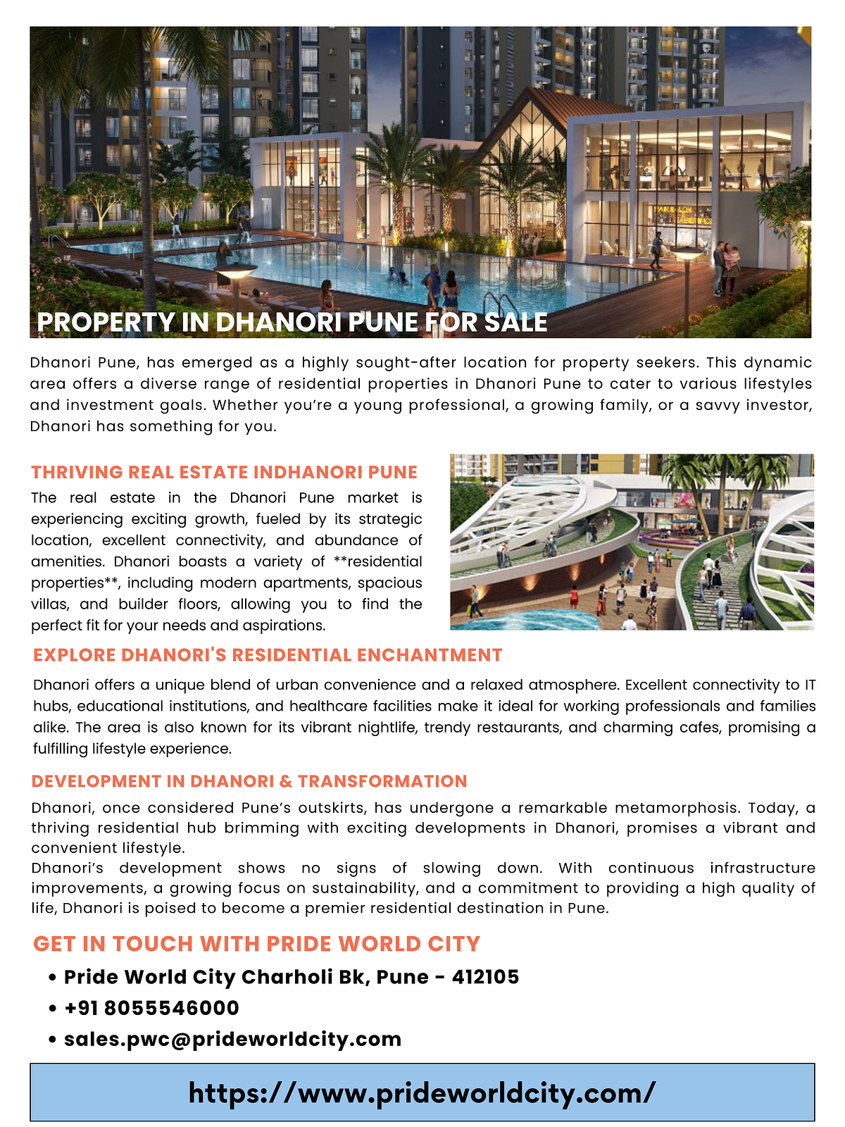 Property in Dhanori Pune For Sale | Pride World City Dhanori - Pride ...