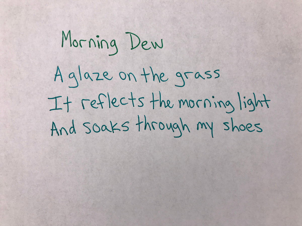 Morning Dew - Paper Poetry - Medium