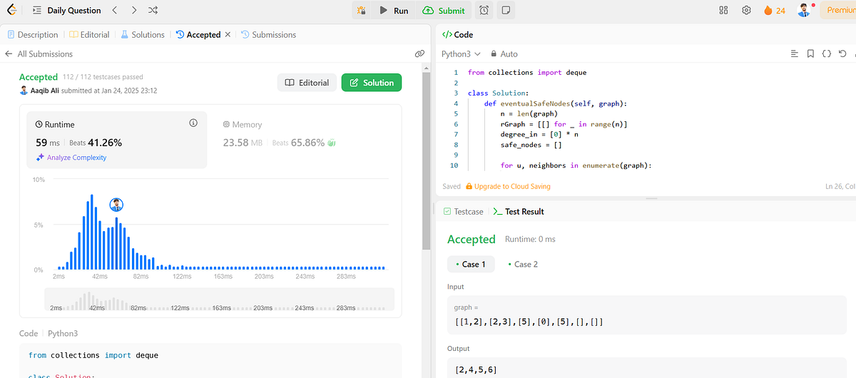 LeetCode, 𝐃𝐚𝐲-24/365-DSA-Coding 𝐉𝐨𝐮𝐫𝐧𝐞𝐲…Google Prep… | by Aaqib Ali | Medium