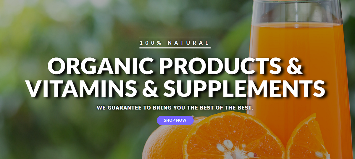 ORGANIC PRODUCTS & VITAMINS & SUPPLEMENTS | by Rk Stom | Medium