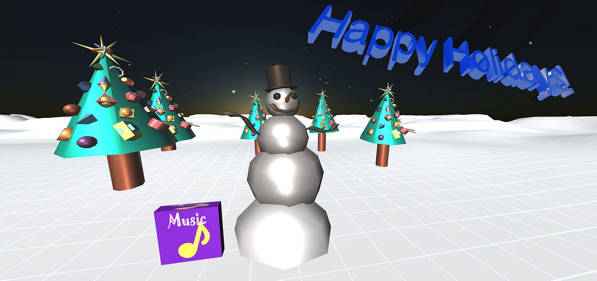 A Happy Holiday VR Card Experience! | by Michael McAnally | JavaScript ...