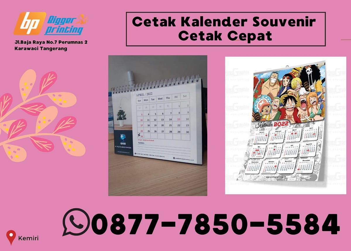 CETAK CEPAT, Wa./Call. 0877–7850–5584, Cetak Kalender Souvenir di Kemiri ...