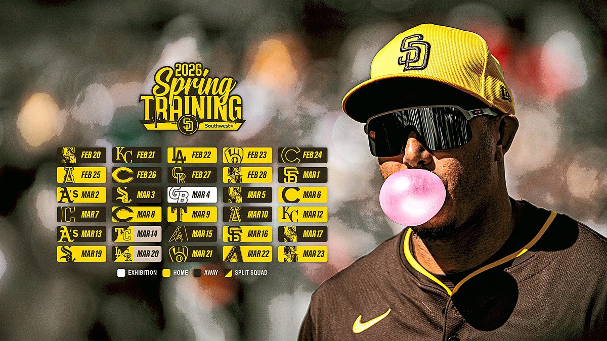Padres Announce 2026 Spring Training Schedule | by FriarWire | FriarWire