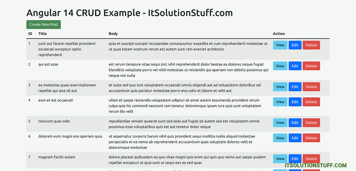 Build Angular 14 CRUD Application Example | by Hardik Savani | Medium Build Angular 14 CRUD Application Example | by Hardik Savani | Medium