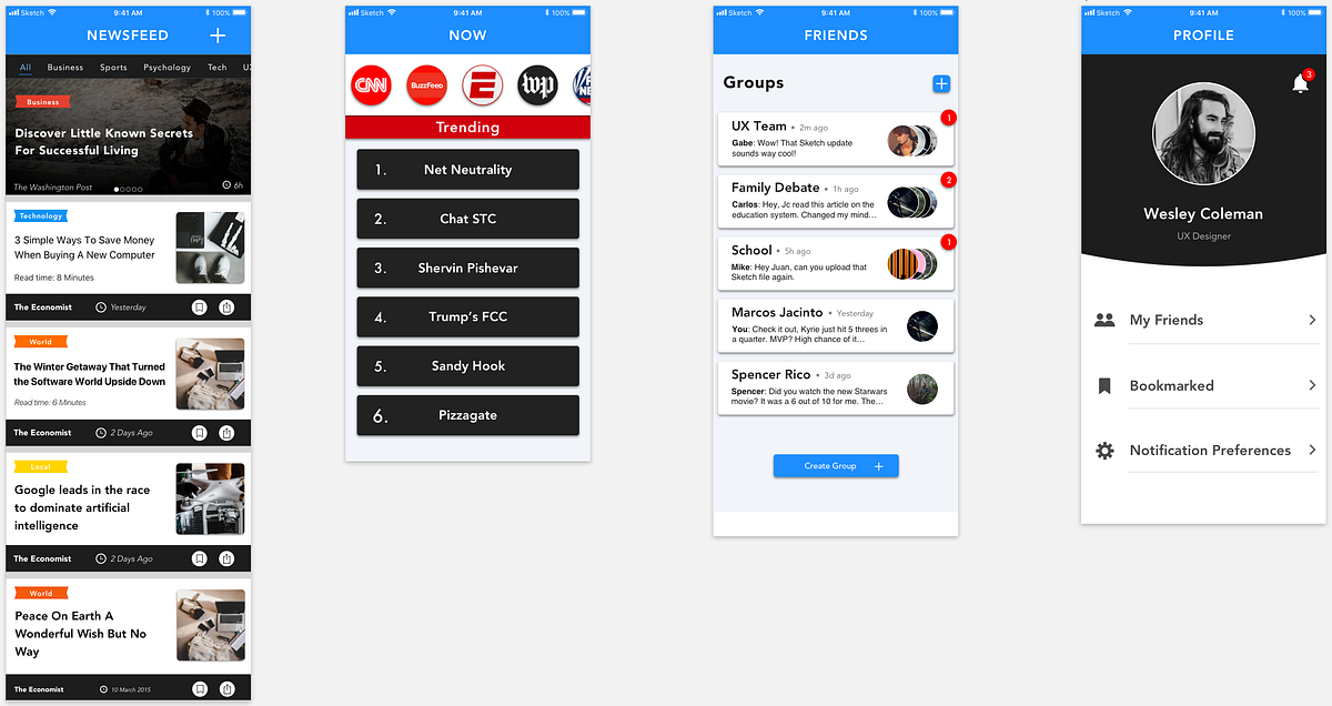 Designing a News App for the Millennial Generation | by Michael ...