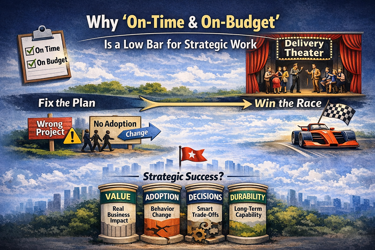 On-Time & On-Budget: A Low Bar for Project Success | by Jose Solera ...