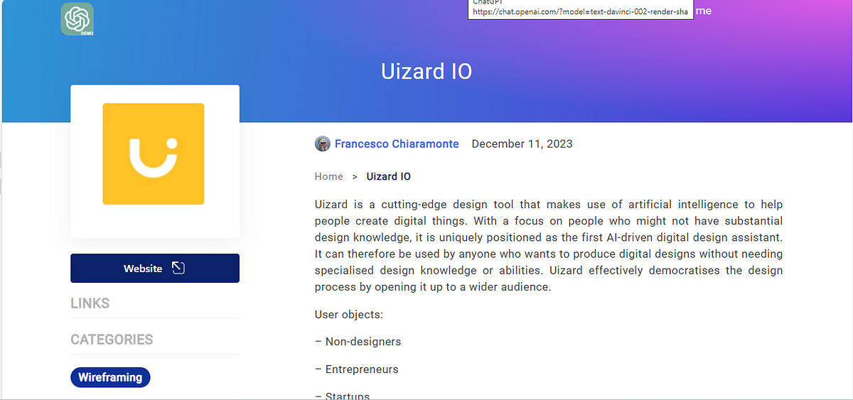 Uizard IO A User-Friendly Interface for Everyone - Chatgptdemo Ai - Medium