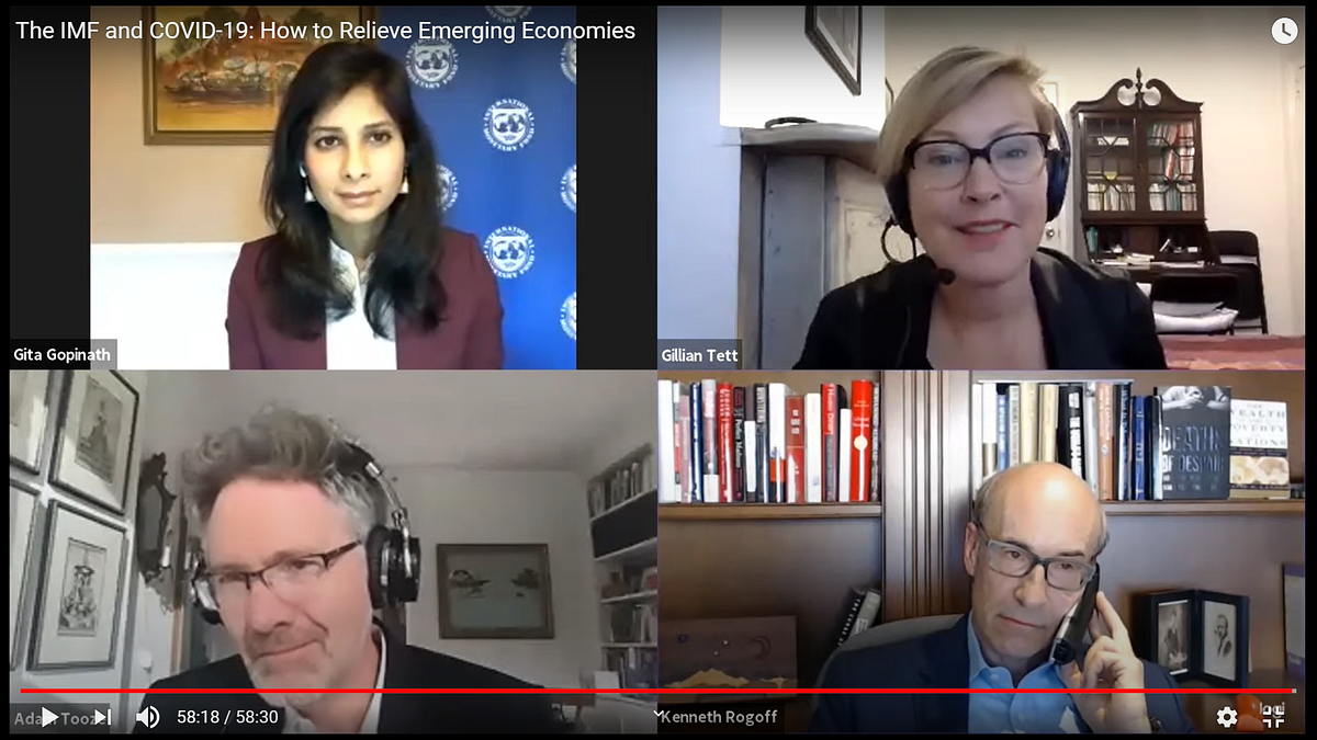 Gita Gopinath, Rogoff and Adam Tooze on Covid-19 Economic Impacts | by ...