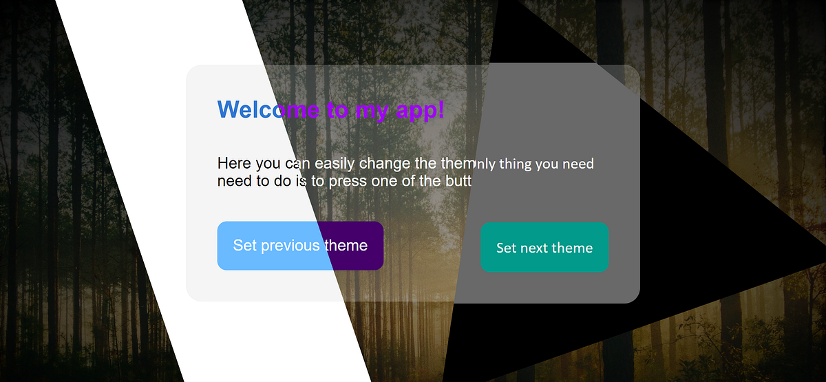 Best way to change themes in the Angular app | by Rado | Medium