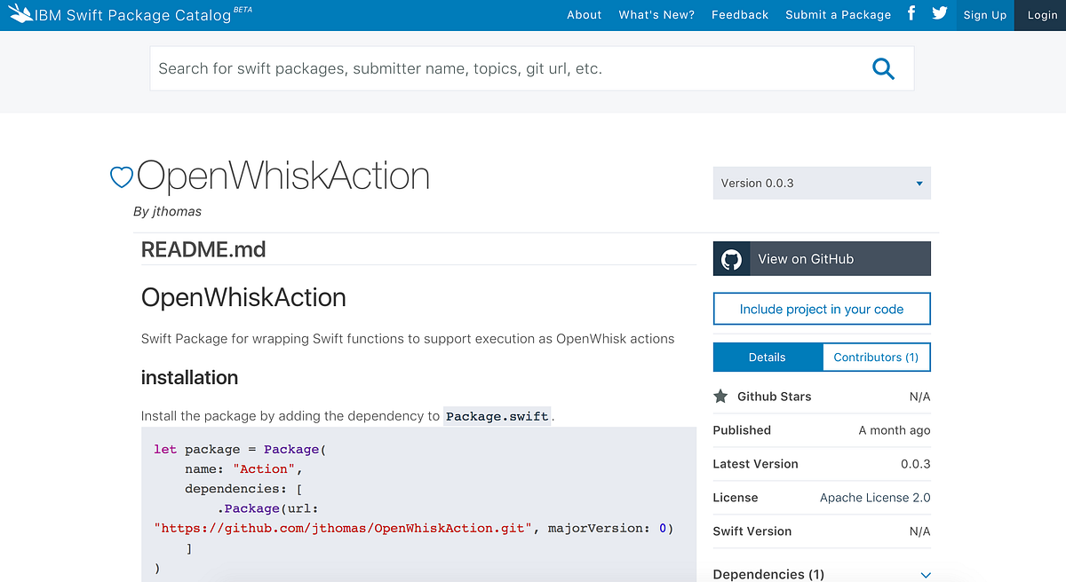 Creating Swift Binaries for OpenWhisk | by James Thomas | Apache OpenWhisk | Medium