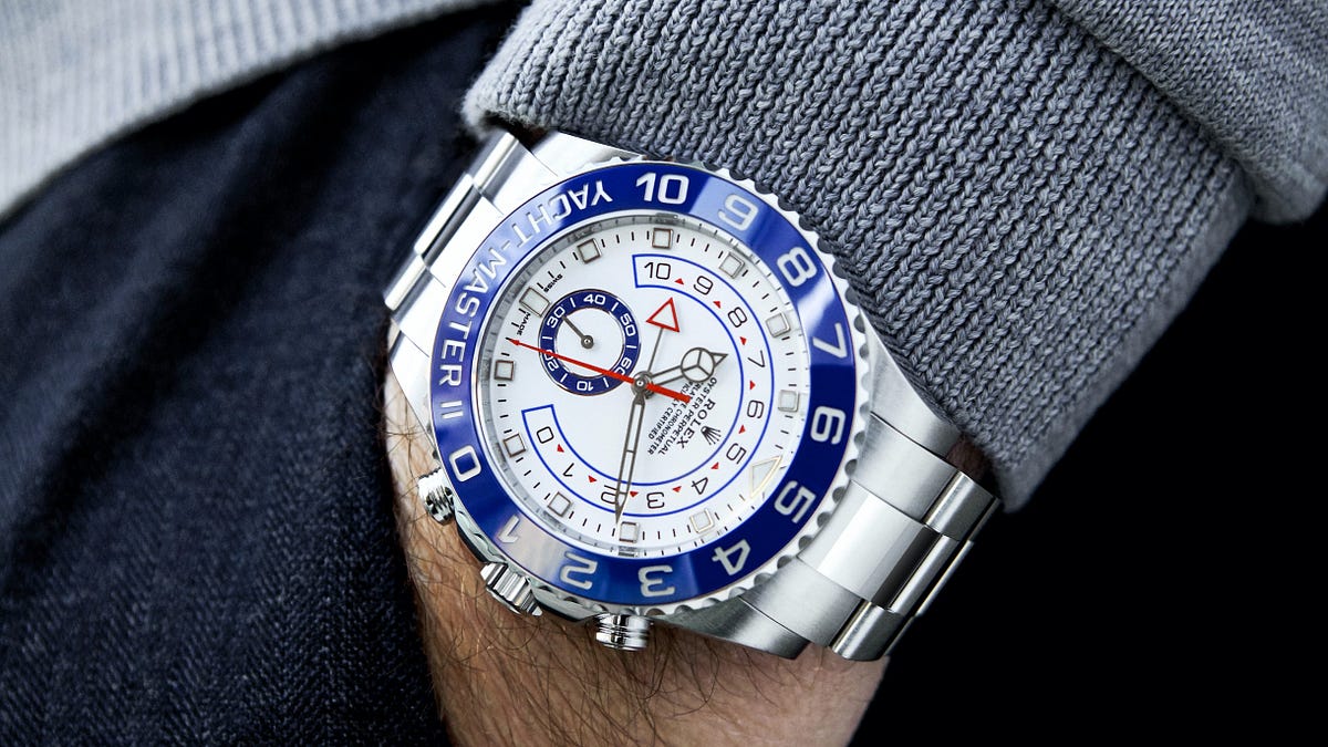 Rolex Yacht Master 2. Yacht-Master II in Oystersteel with an… | by M. Othman | Jan, 2024 | Medium