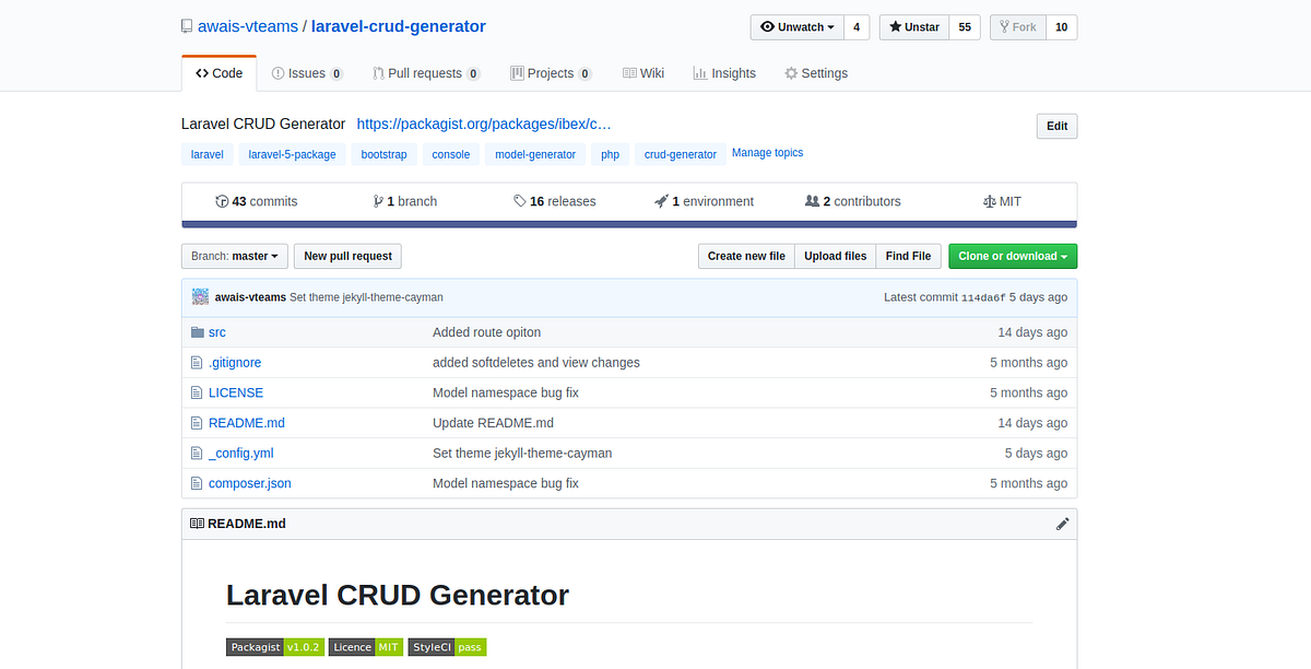 Laravel CRUD Generator. This Laravel Generator package provides… | by Awais | Medium