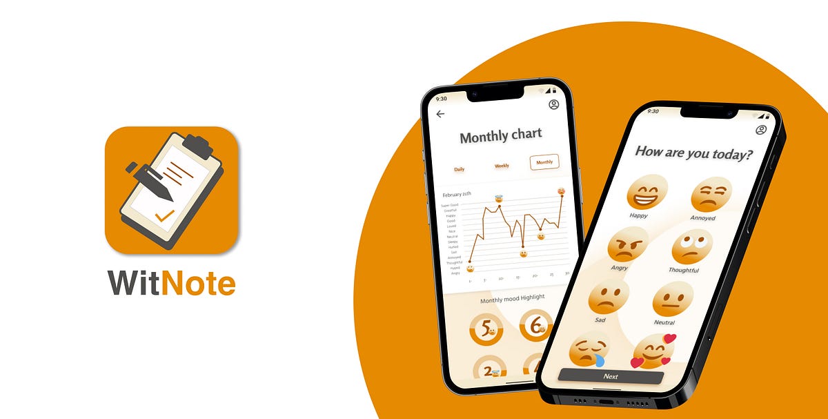 Case study — WitNote, a Wellness app design | by Paula de Paco Luque ...