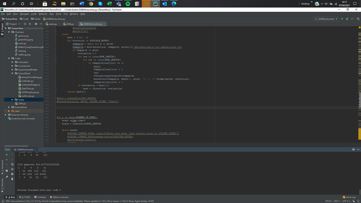 2048 AI- Monte Carlo+Bruteforce | by PasiduPerera | Analytics Vidhya | Medium