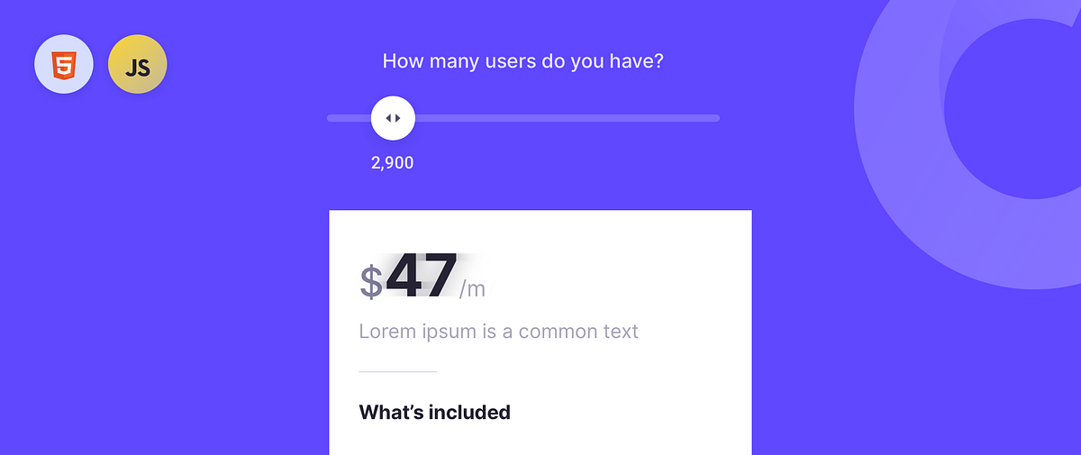 How to build a pricing slider — HTML & Vanilla JS | by Pasquale ...