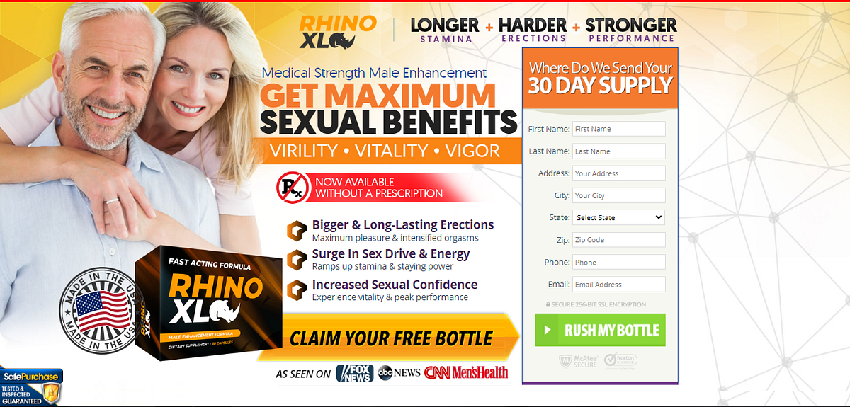 Rhino XL Male Enhancement Free Trial US Scam Alert, Benefits ,Ingredients, Increment Sexual ...