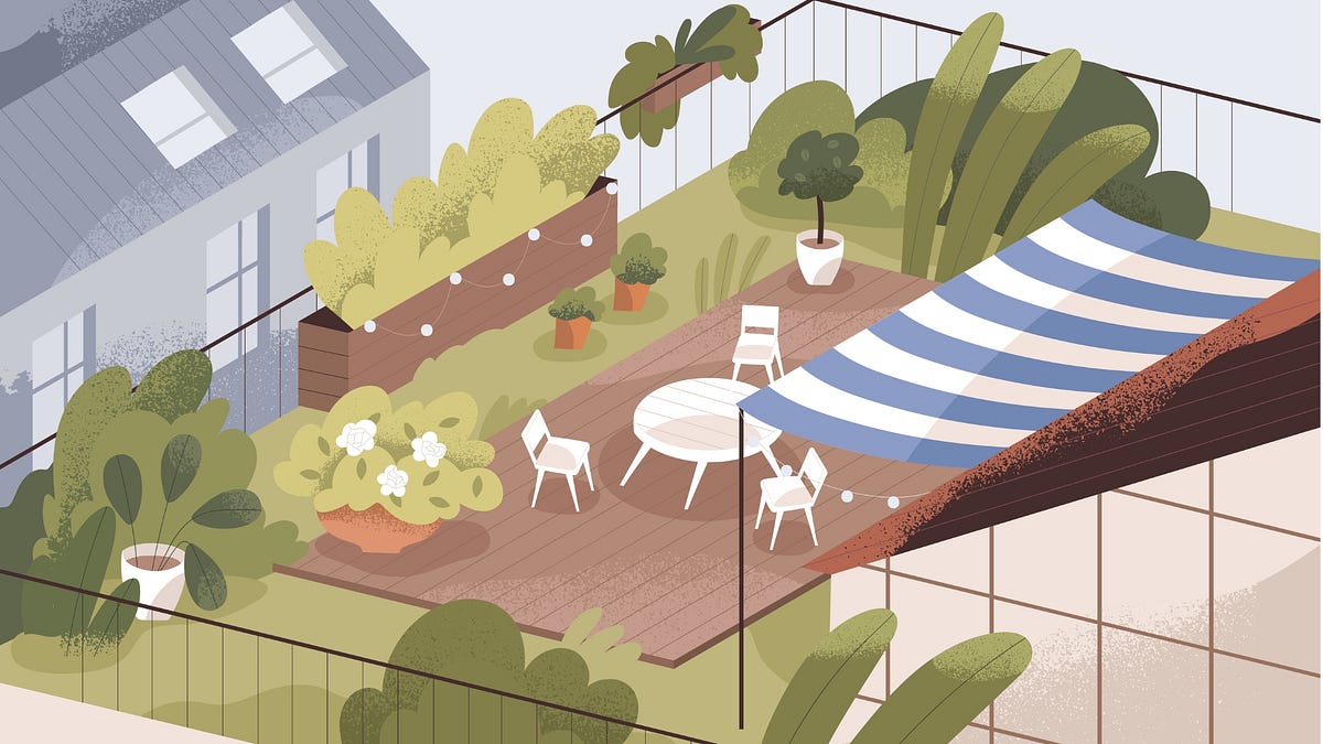 From seating to storage: A smart and functional terrace design 🌇 | by ...