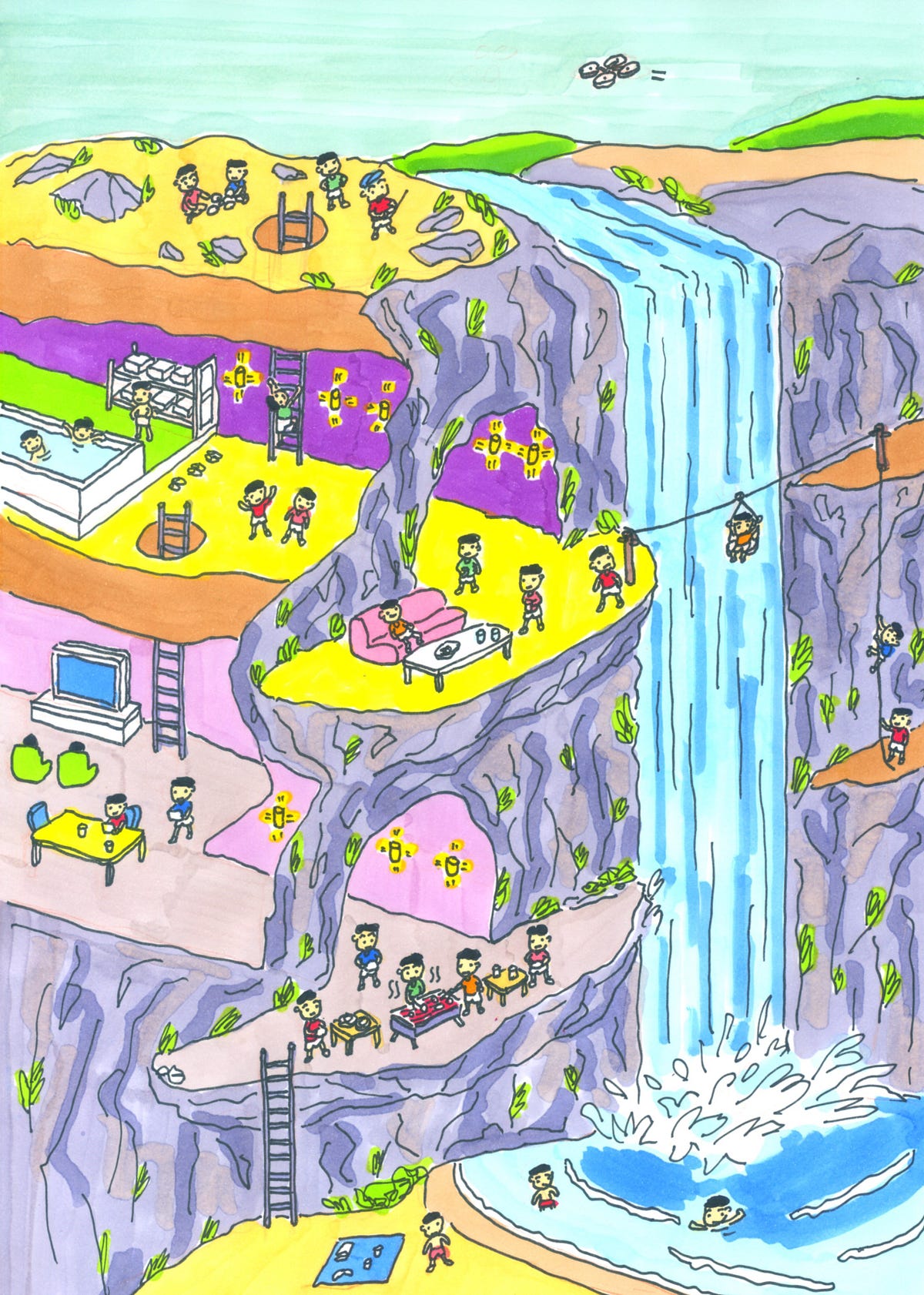 Boys stay in cave. 👦🧒👦🧒🌄⛺ - AKISEN - Medium