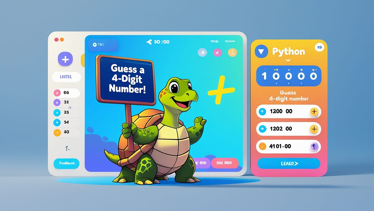 Building a Guessing Number Game with Python and Turtle | by Anand | Level Up Coding