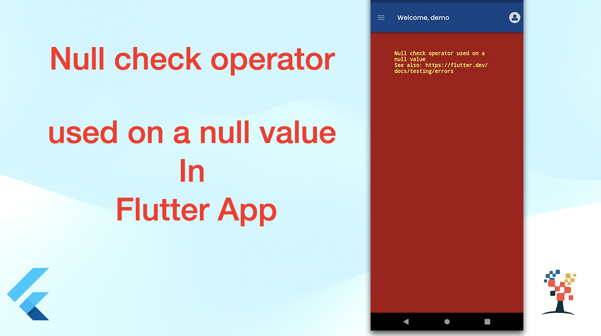 Null check operator used on a null value - Mukesh Kumar - Medium