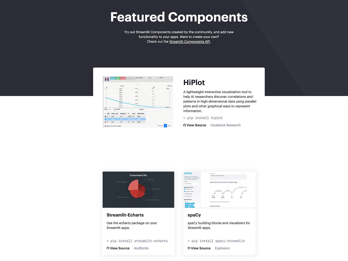 Introducing Streamlit Components. A new way to add and share custom ...
