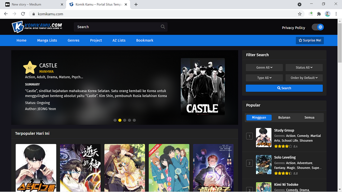 Cari Tempat Baca Komik Manga Danshi Toire de Machiawase Premium Update ...