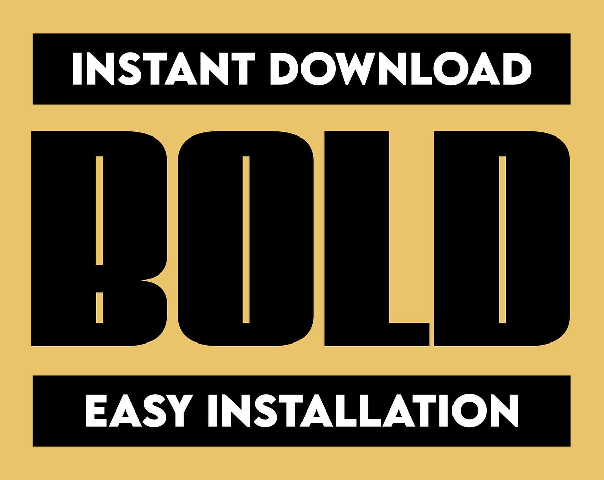 Make a Statement with Our Bold Font: Perfect for Your Next Big Project ...