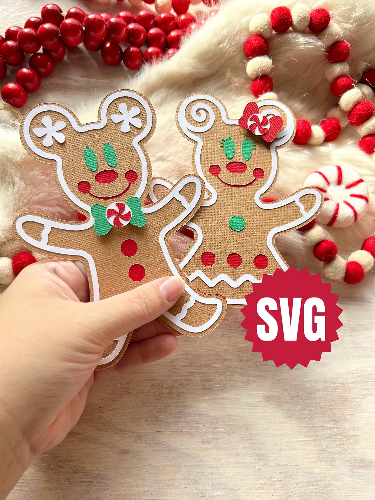 Mouse Gingerbread SVG — Multilayered Cut File perfect for Cricut ...
