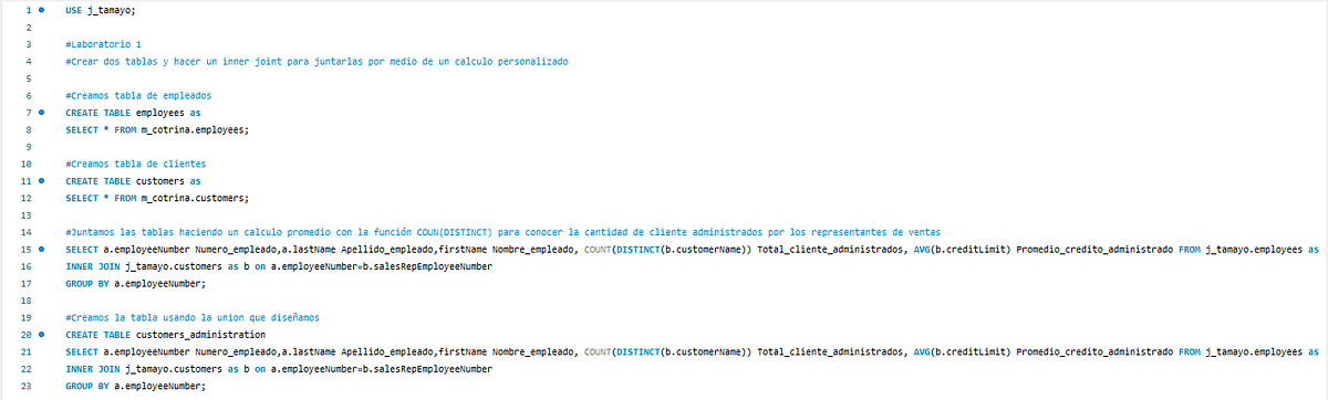 LAB 1 DEP17 -SQL - José Alfredo Nerio Tamayo - Medium