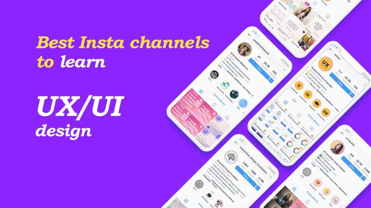 Best Instagram channels to learn UX design | by Cibin K.S | Medium