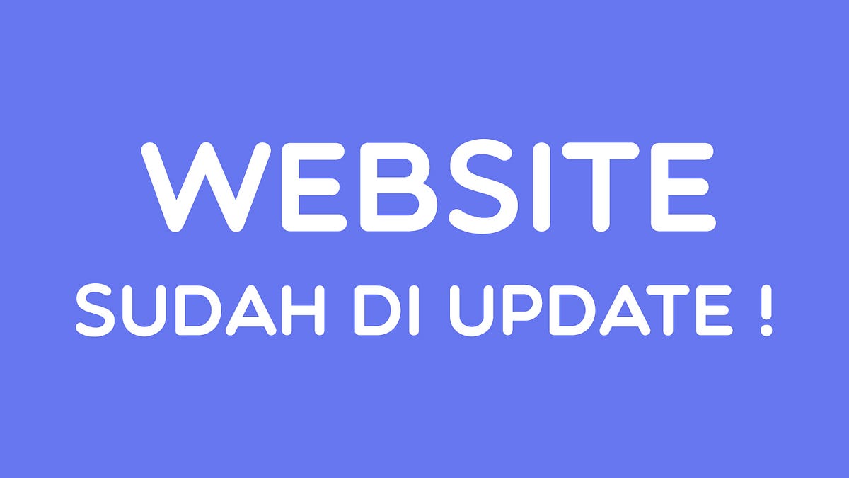 Website sudah update ! - Apik - Medium