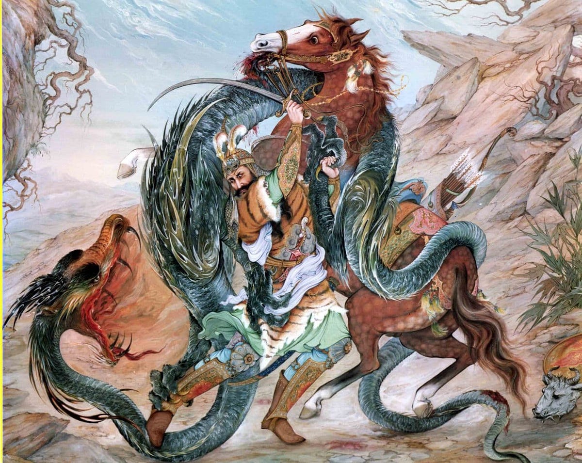 Rostam’s Seven Khan. Ferdowsi’s Shahnameh has had a great… | by Alireza ...