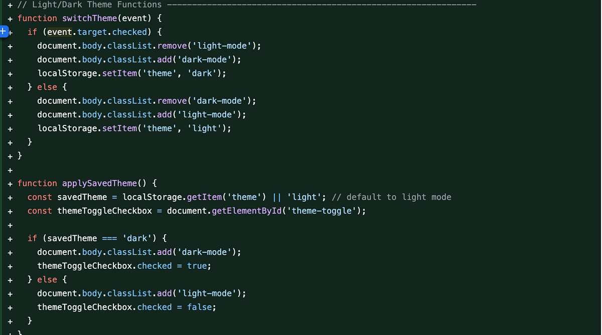Enabling a Light and Dark Mode Toggle Switch | by Judymae Jolibois | Medium