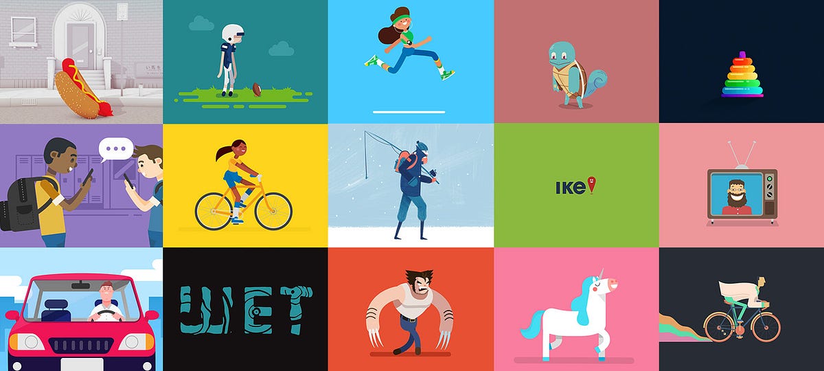 Looping GIFs No.2 — Some of our favourite artists | by RoomCR6 | Medium