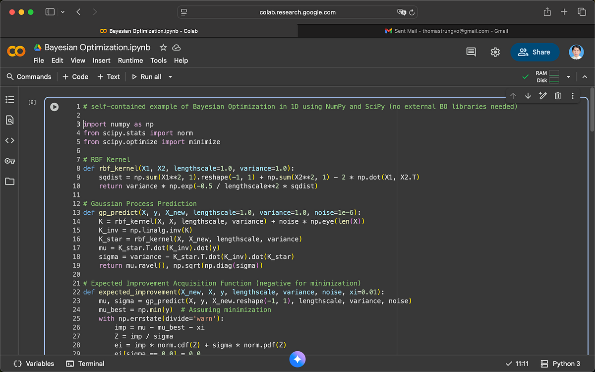 Bayesian Optimization — full code — runs on Colab | by ...