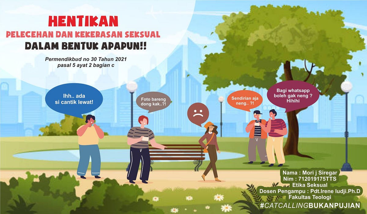 Mori J Siregar Penjelasan Poster Catcalling merupakan salah satu bentuk ...