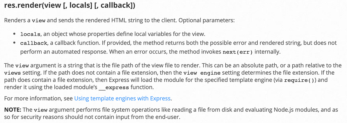 node.js res.render와 res.json의 사용 차이점 풀어보기 | by Ryan Kim | Medium