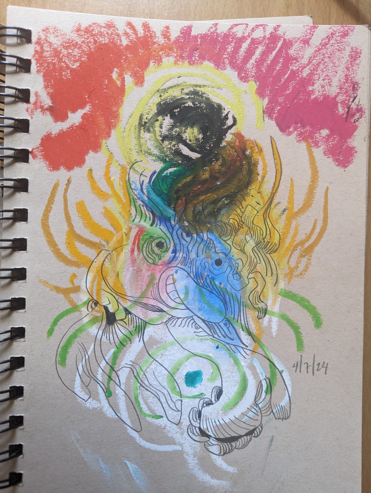 What makes something beautiful?. I did some actual drawing on paper ...