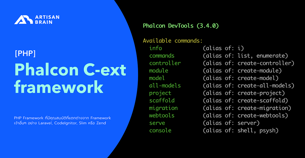 [PHP] — Phalcon C-ext framework. สวัสดีครับ วันนี้ทางทีมงานจะมานำเสนอ… | by Master | Artisan ...