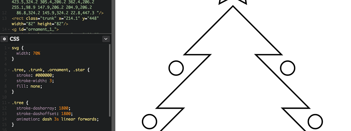 Animating an SVG Christmas Tree with CSS | by Workshop Kos | Medium