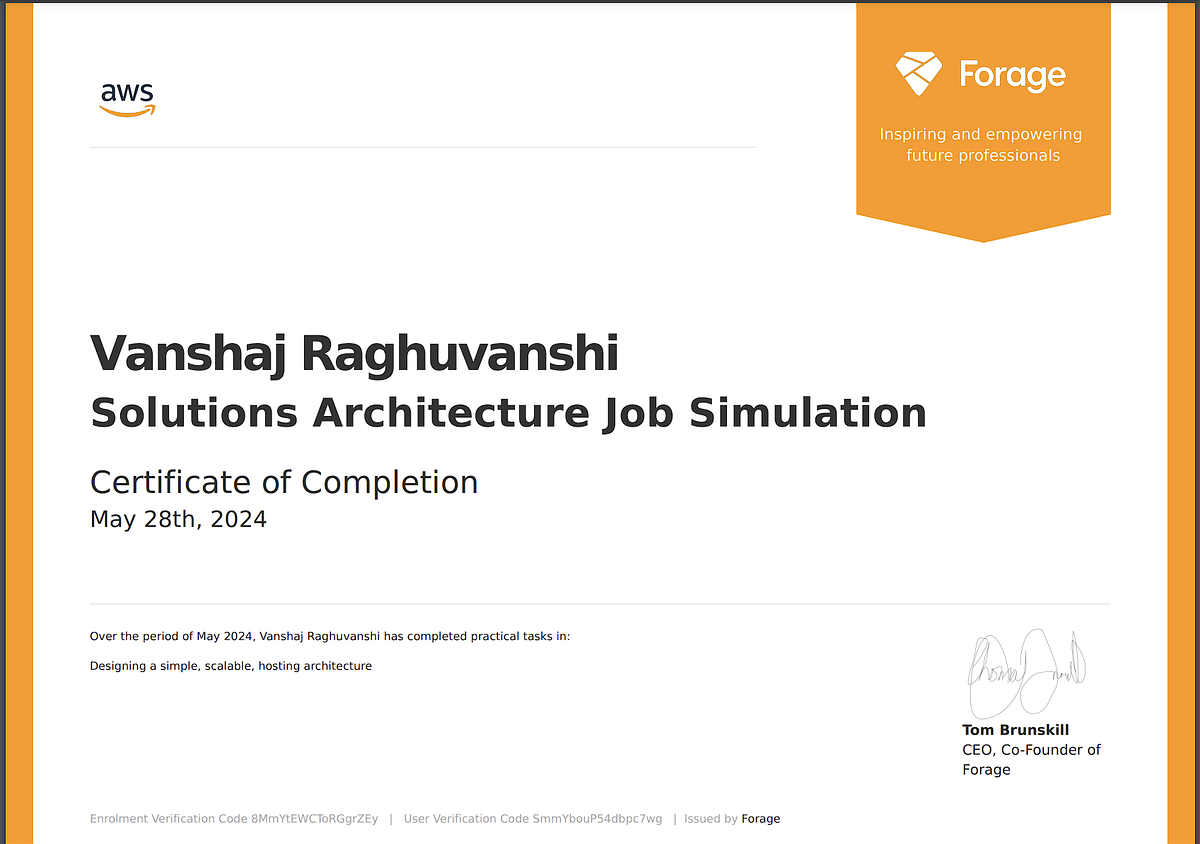 Forage Virtual Job Simulation: AWS APAC | by Vanshaj Raghuvanshi | May ...