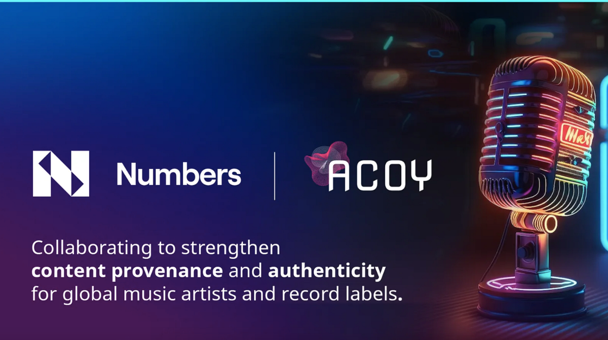 Numbers Protocol 和 ACOY 合作加强全球音乐艺术家和唱片公司的内容出处和真实性 | by Crypto0xAugust | Medium