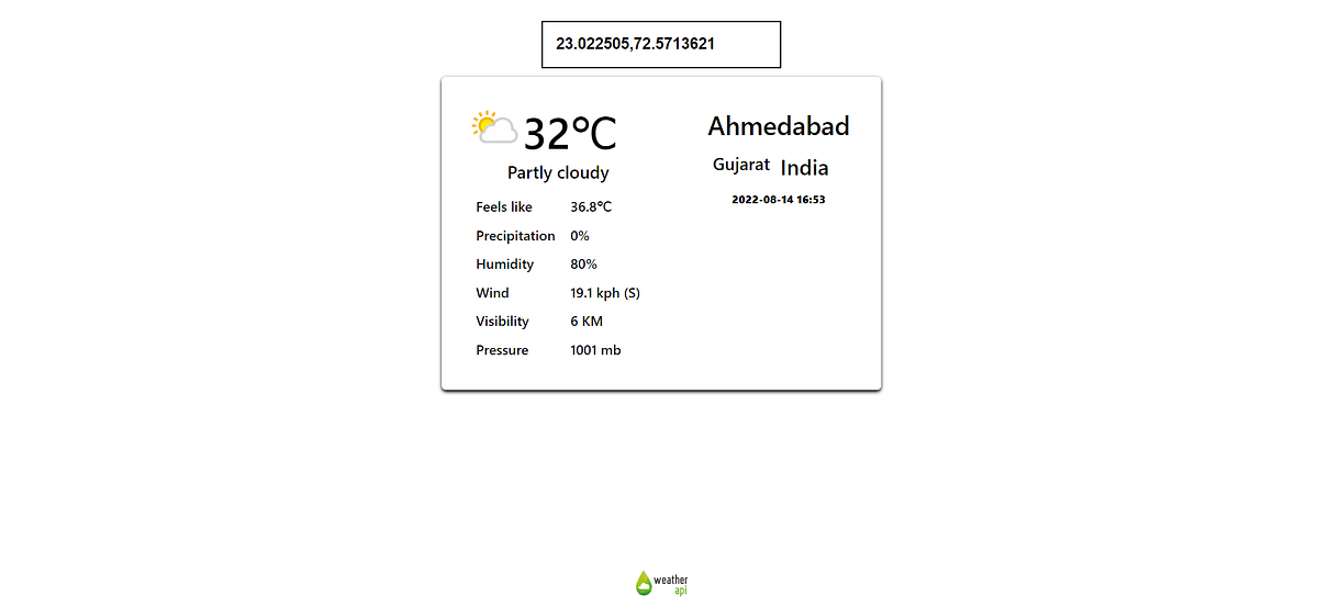 How to make weather app in ReactJS | Medium